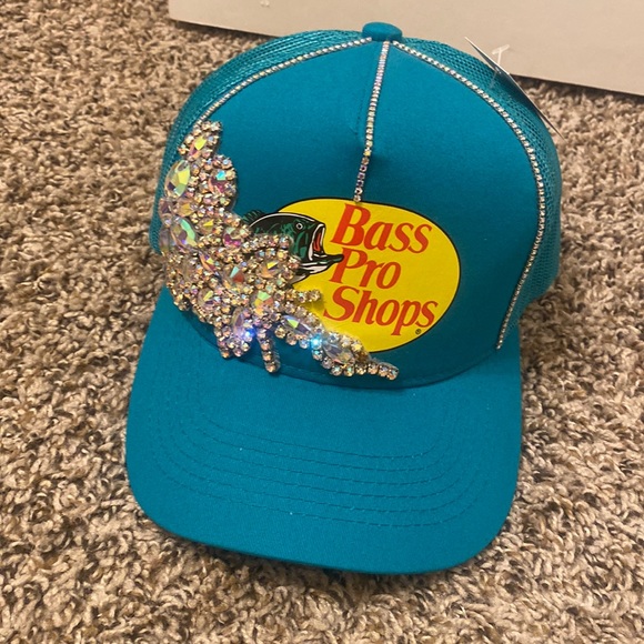 Bass Pro Shops | Accessories | Custom Blinged Out Bass Pro Snapback Hat ...